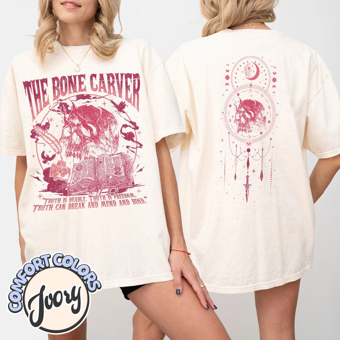 Simple Fit Acotar Shirt, The Bone Carver Shirt, Sarah J Maas Merch ...