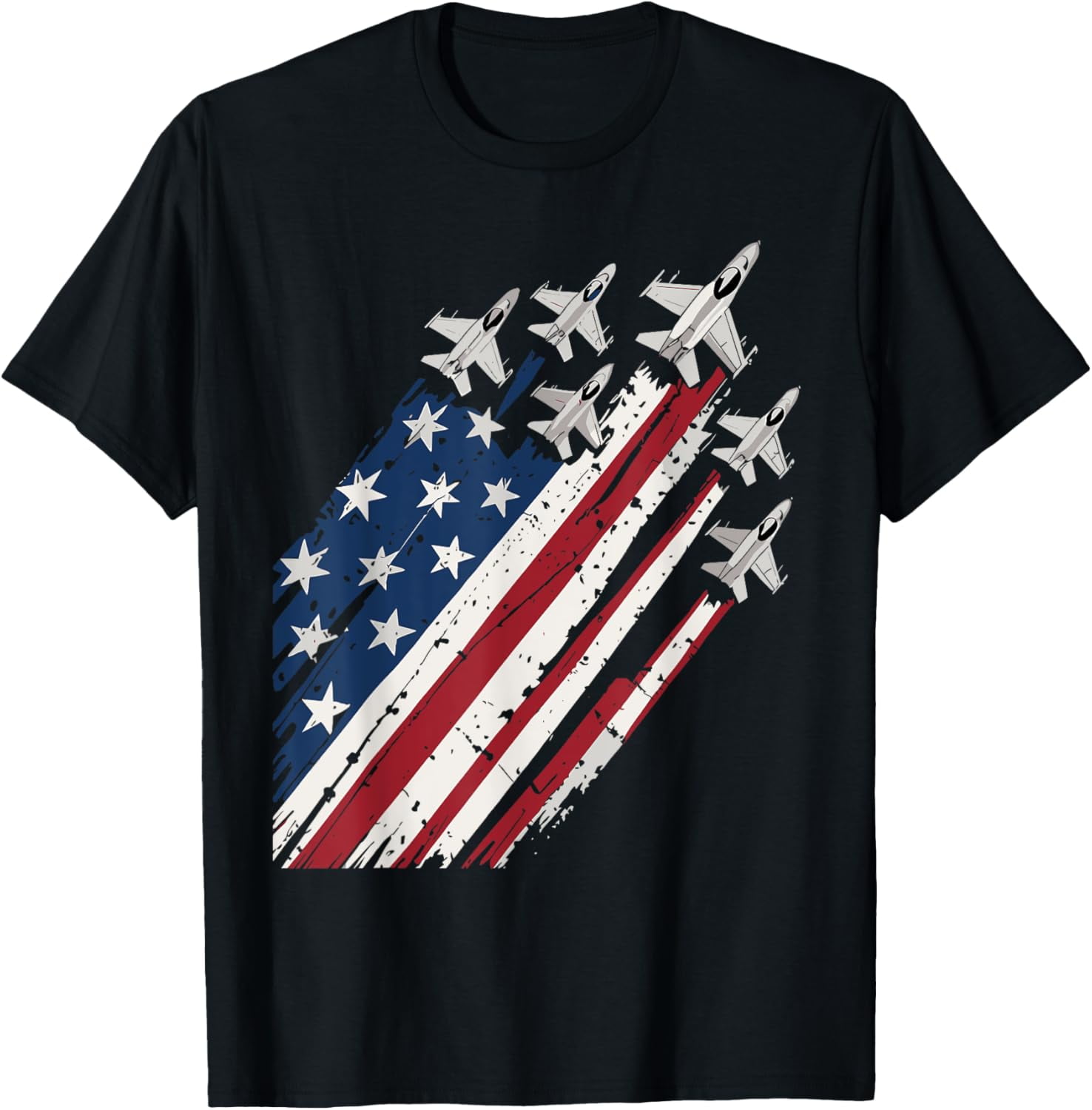 Simple Fit Air Force American Flag Patriotic Red White Blue 4Th Of July ...