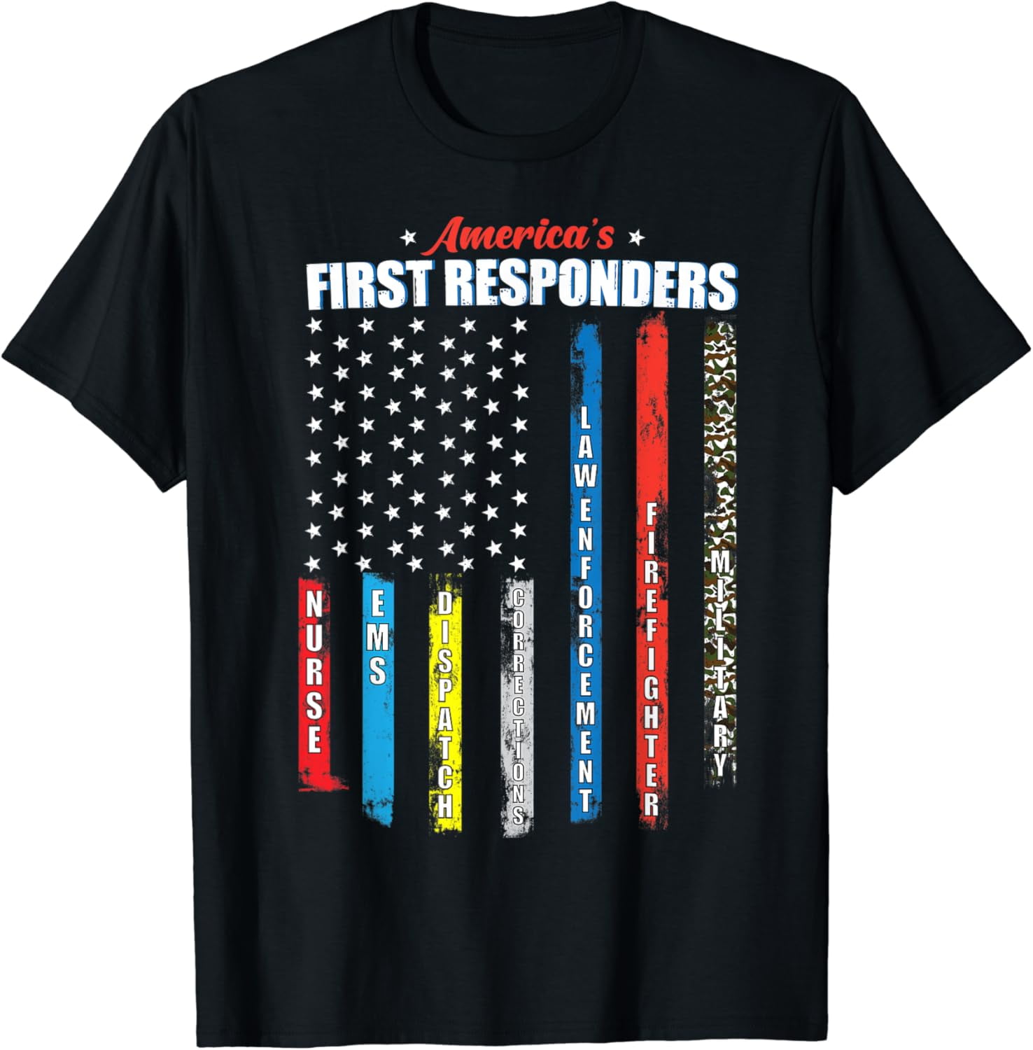 Simple Fit America'S First Responders Patriotic Emergency Personnel Usa ...