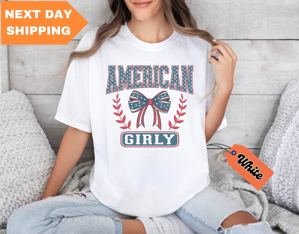 Simple Fit American Girl Shirt, 4th of July Shirt, Fourth of July Shirt ...
