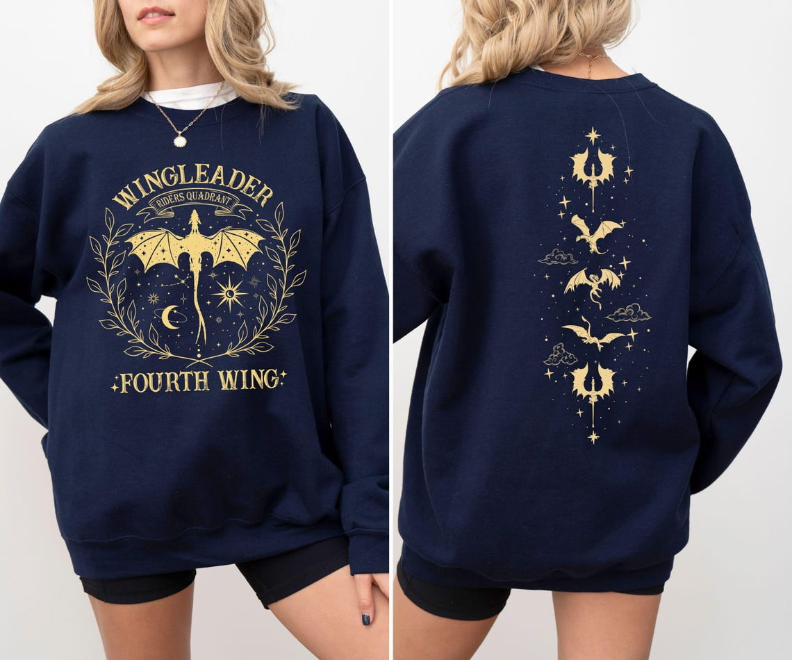 Simple Fit Basgiath War College 2-Sided Sweatshirt & Shirt, Fourth Wing ...