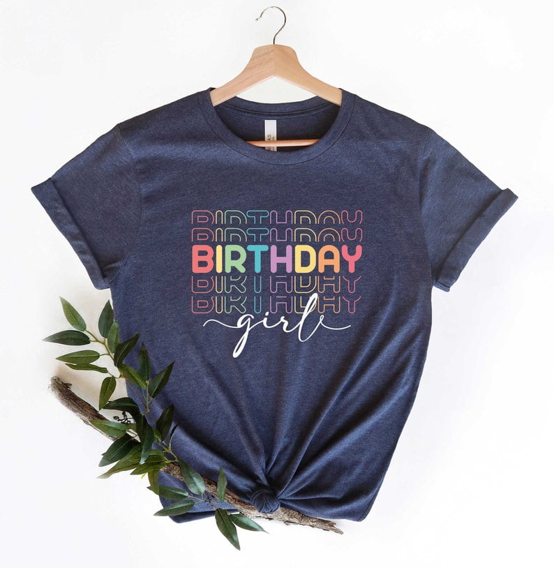 Simple Fit Birthday Girl Shirt, Girls Birthday Party, Birthday Girl ...