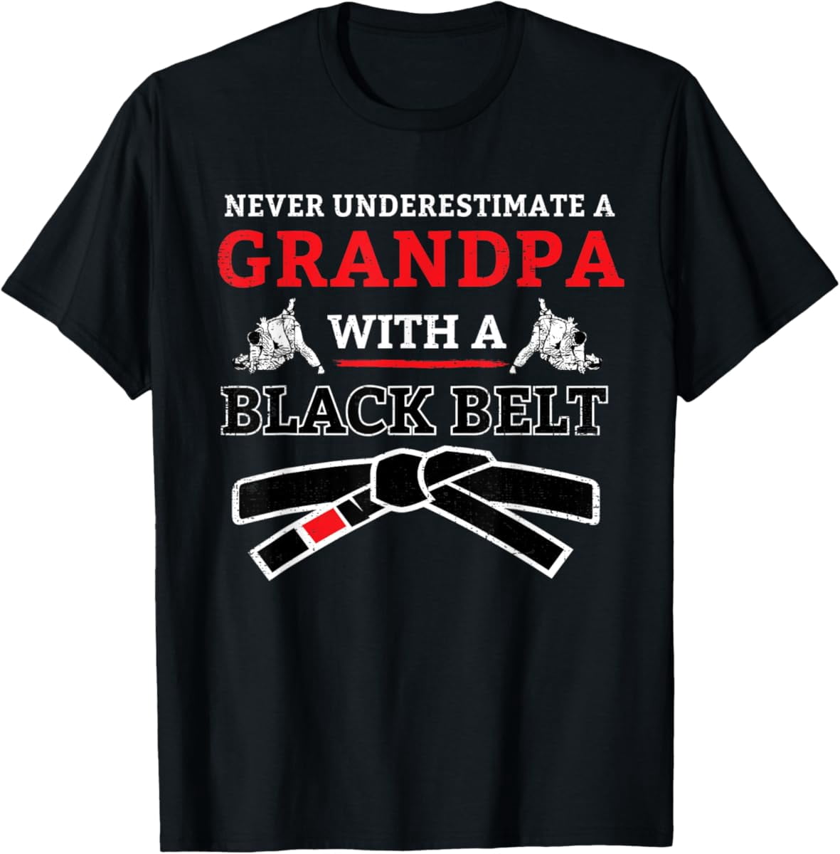 Simple Fit Brazilian Jiu Jitsu Grandpa Bjj Granddad Jiujitsu Black Belt ...