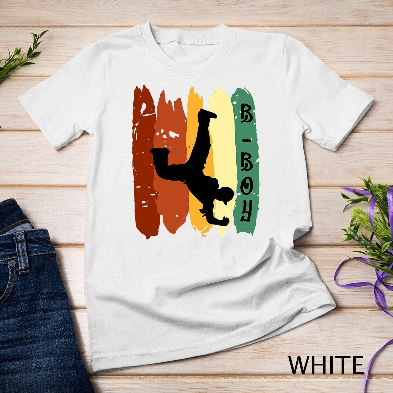 Simple Fit Breakdance Hip Hop Music Retro Vintage B-Boy Breakdancer T ...