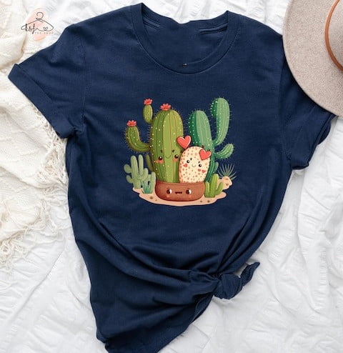 Simple Fit Cactus Garden Tee, Cactus Shirt, Plant Shirt, Plant Mom ...