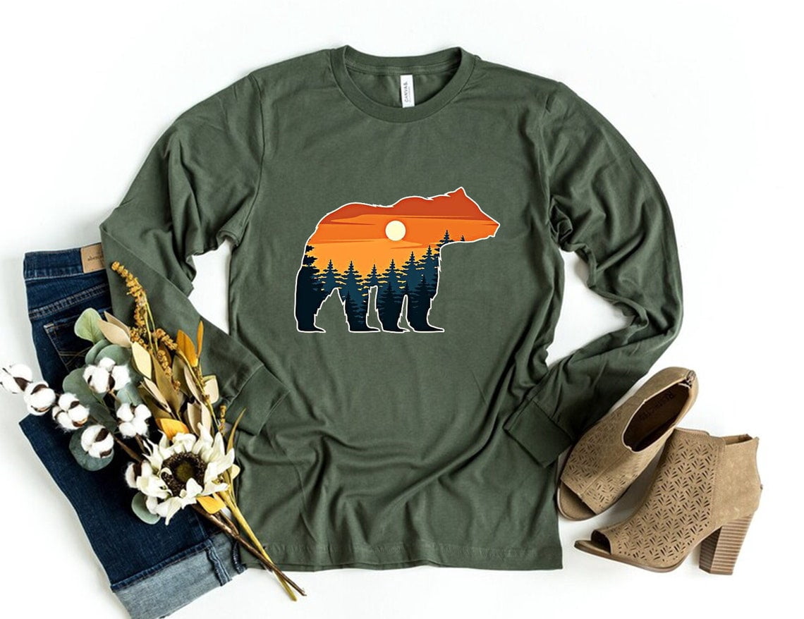 Simple Fit Camping Gift Shirt, Forest Themed Shirt, Tree Shirt ...