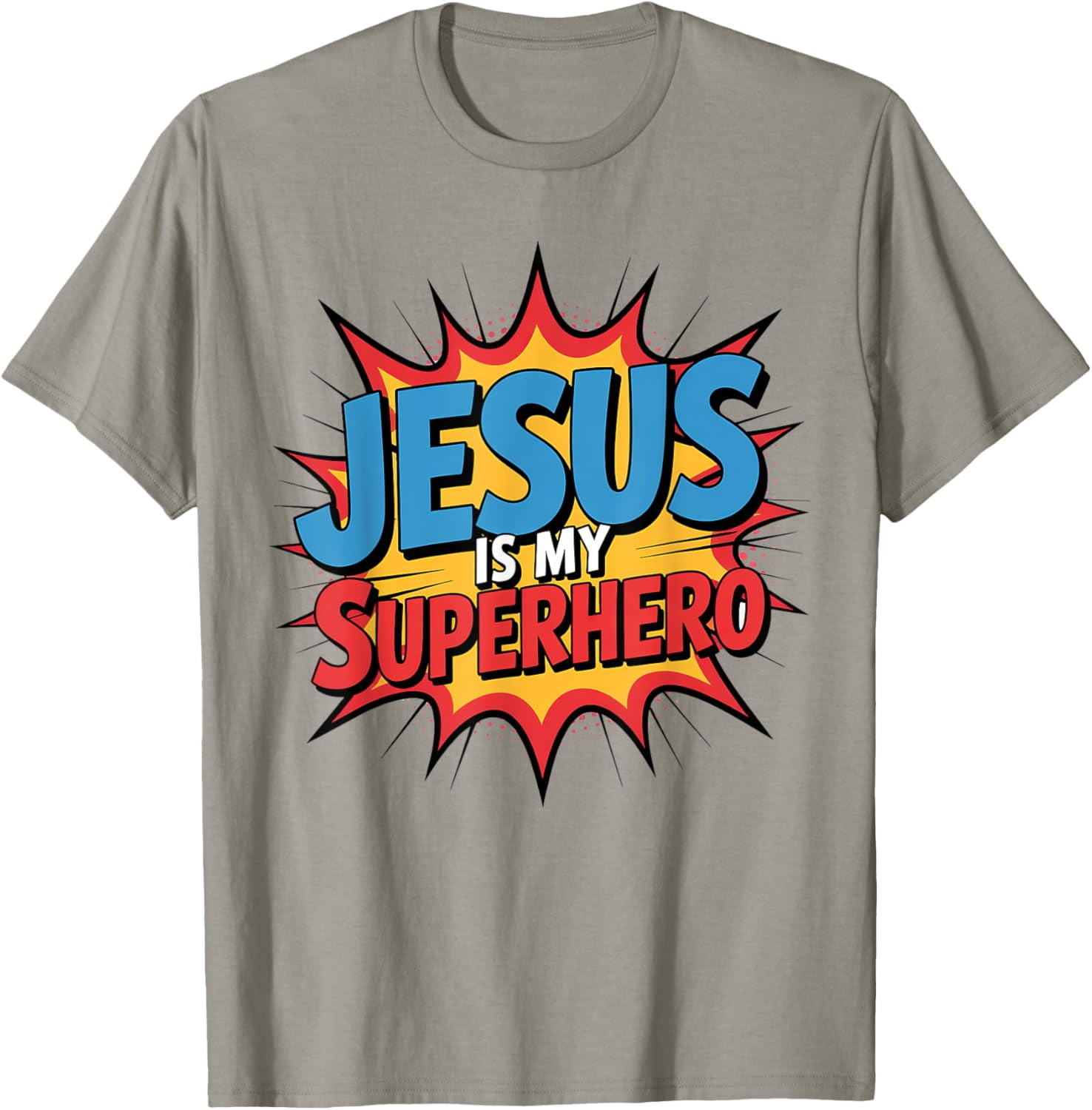 Simple Fit Christ Is My Superhero Christian God Religious Comic Boy T ...