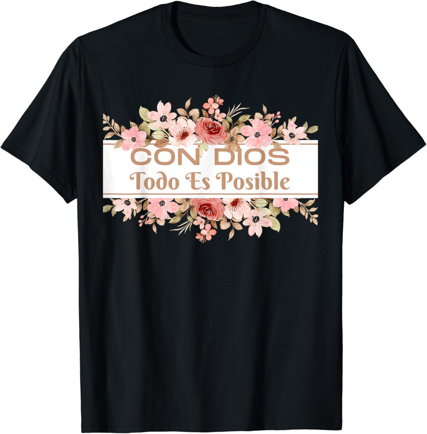 Simple Fit Christian Bible Verse In Spanish Con Dios Todo Es Posible T ...