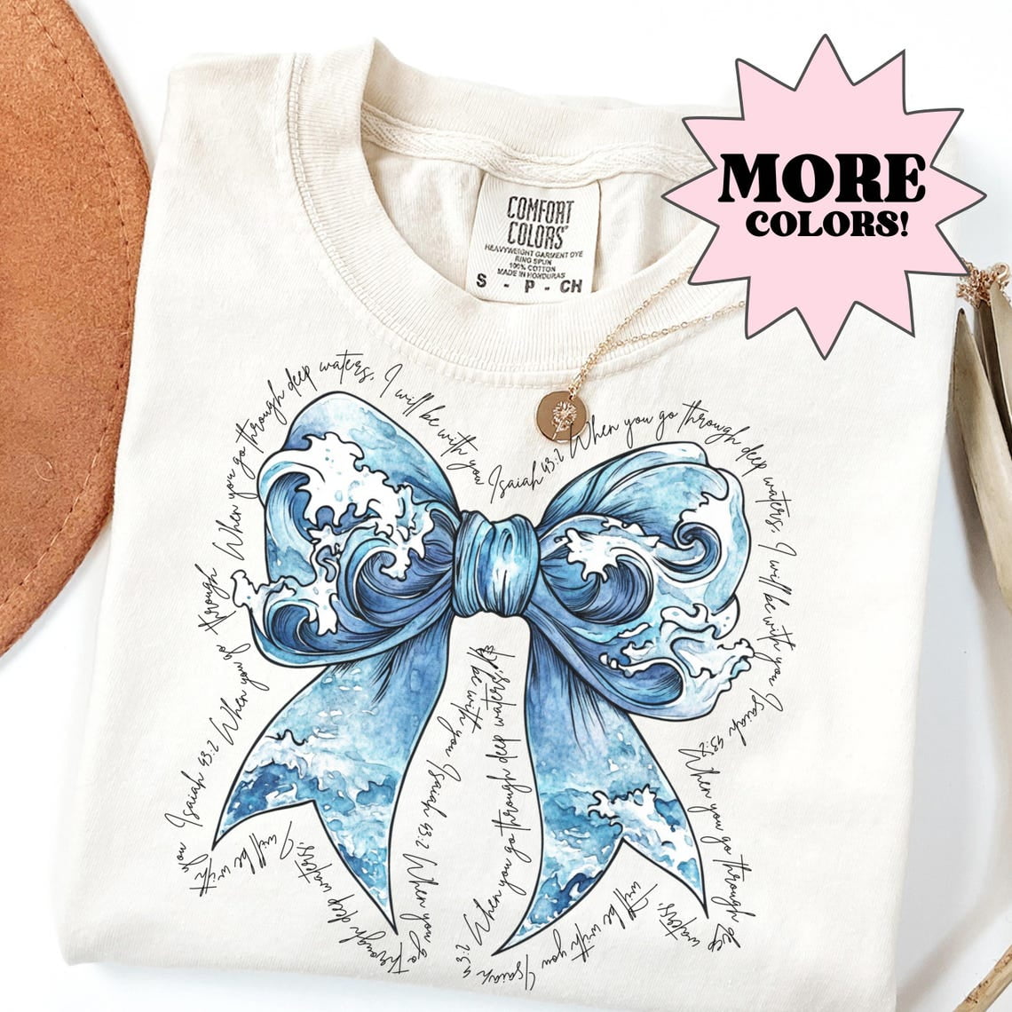 Simple Fit Christian Shirt, Bible Verse Shirt, Isaiah 43:2 Shirt ...