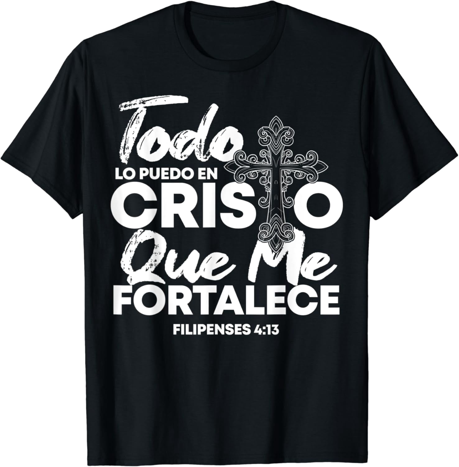 Simple Fit Christian Spanish Religious Bible Verse Saying T-Shirt ...
