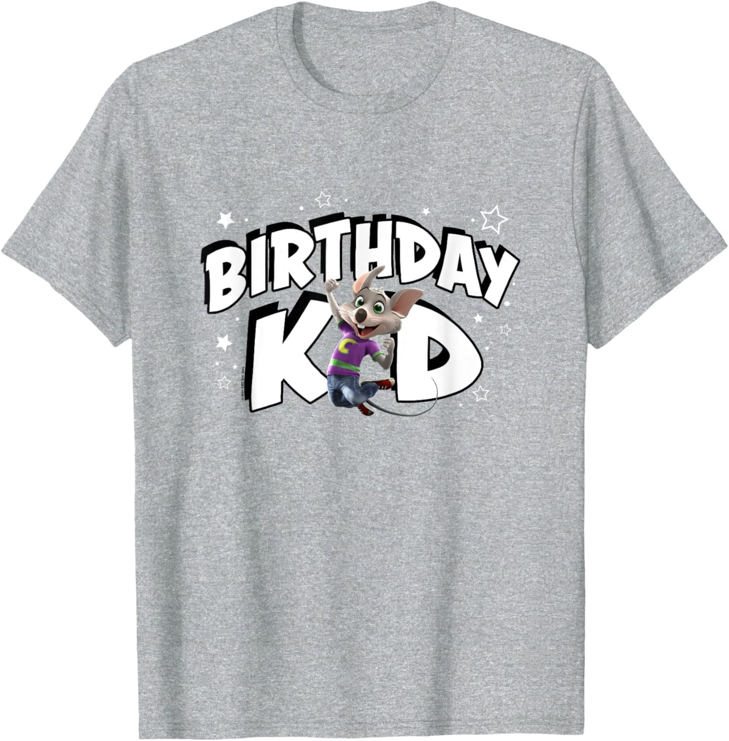Simple Fit Chuck E. Cheese Birthday Celebration Chuck Logo T-Shirt All ...