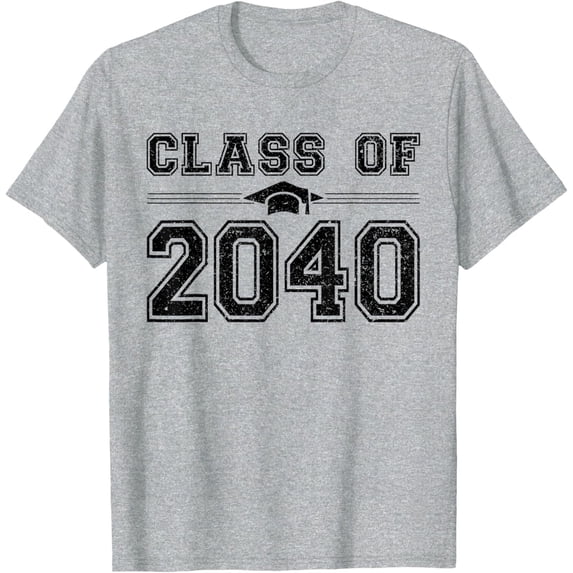 Simple Fit Class Of 2040 Grow With Me First Day Of School Graduation T ...