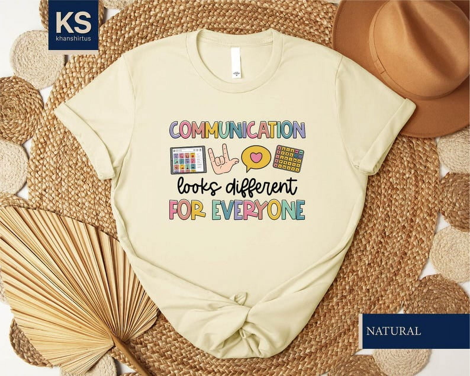 Simple Fit Communication Looks Different For Everyone Shirt, Speech ...