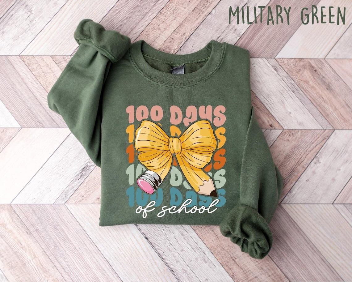 Simple Fit Coquette 100 Days Of School Shirt, 100 Day Shirt, 100Th Day ...