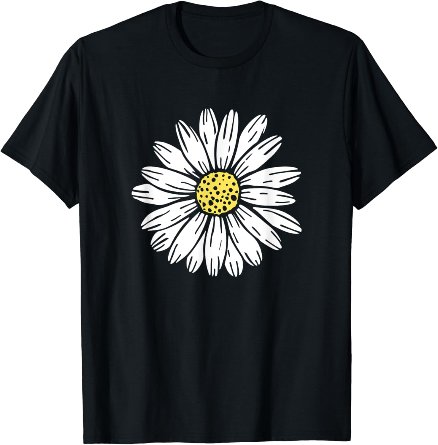 Simple Fit Daisy Flower Design, For Holidays: Birthday, Christmas Or Just For Funt-Shirt ...