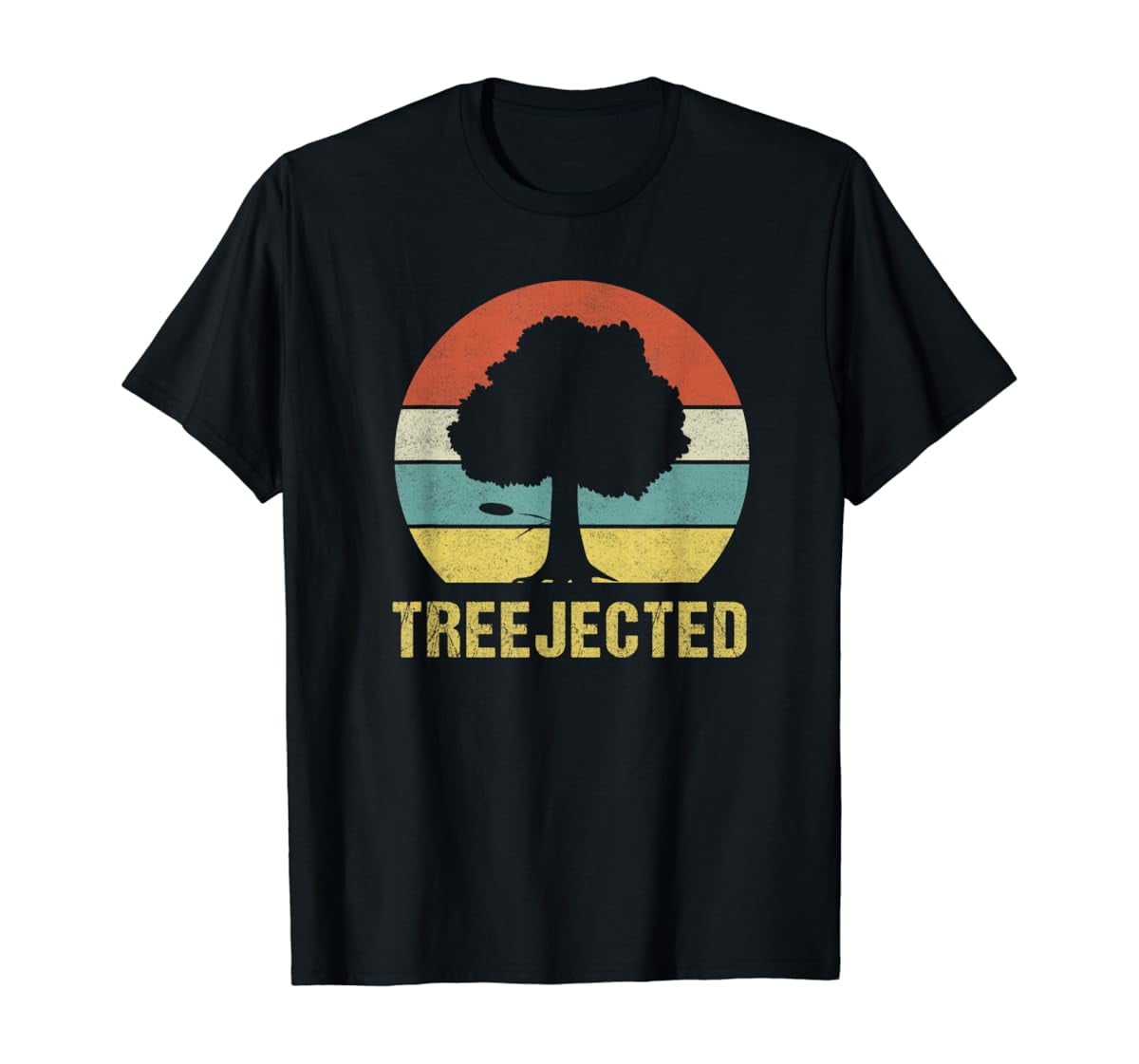 Simple Fit Disc Golf Treejected Design For A Disc-Golf Player T-Shirt ...