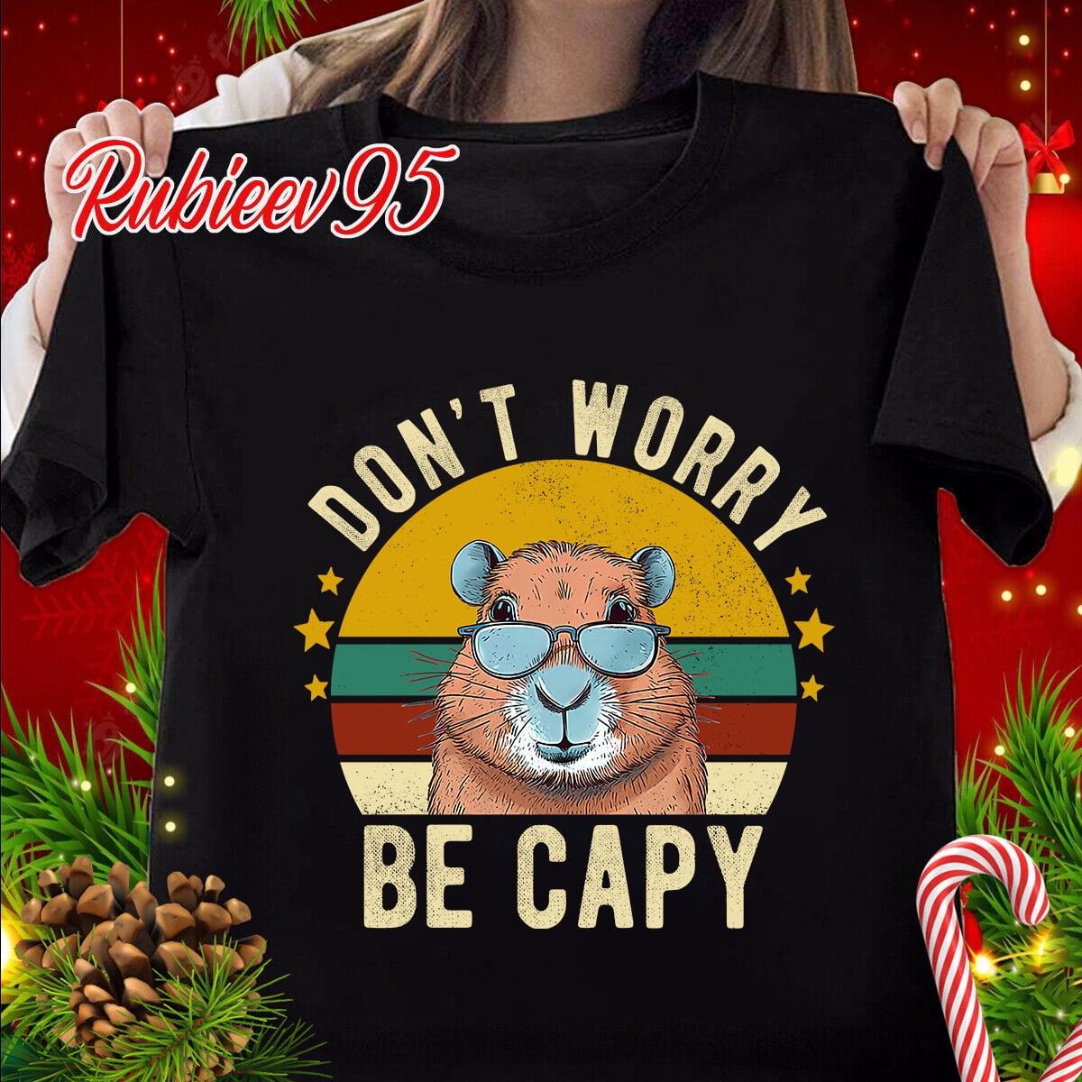 Simple Fit Donï¿½T Worry Be Capy T-Shirt, Capybara Shirt, Capybara ...