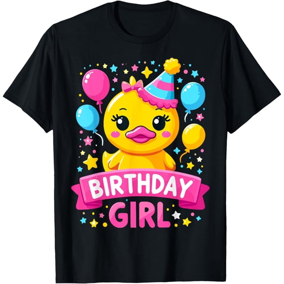 Simple Fit Duck Lover Birthday Girl Rubber Duck T-Shirt - Walmart.com