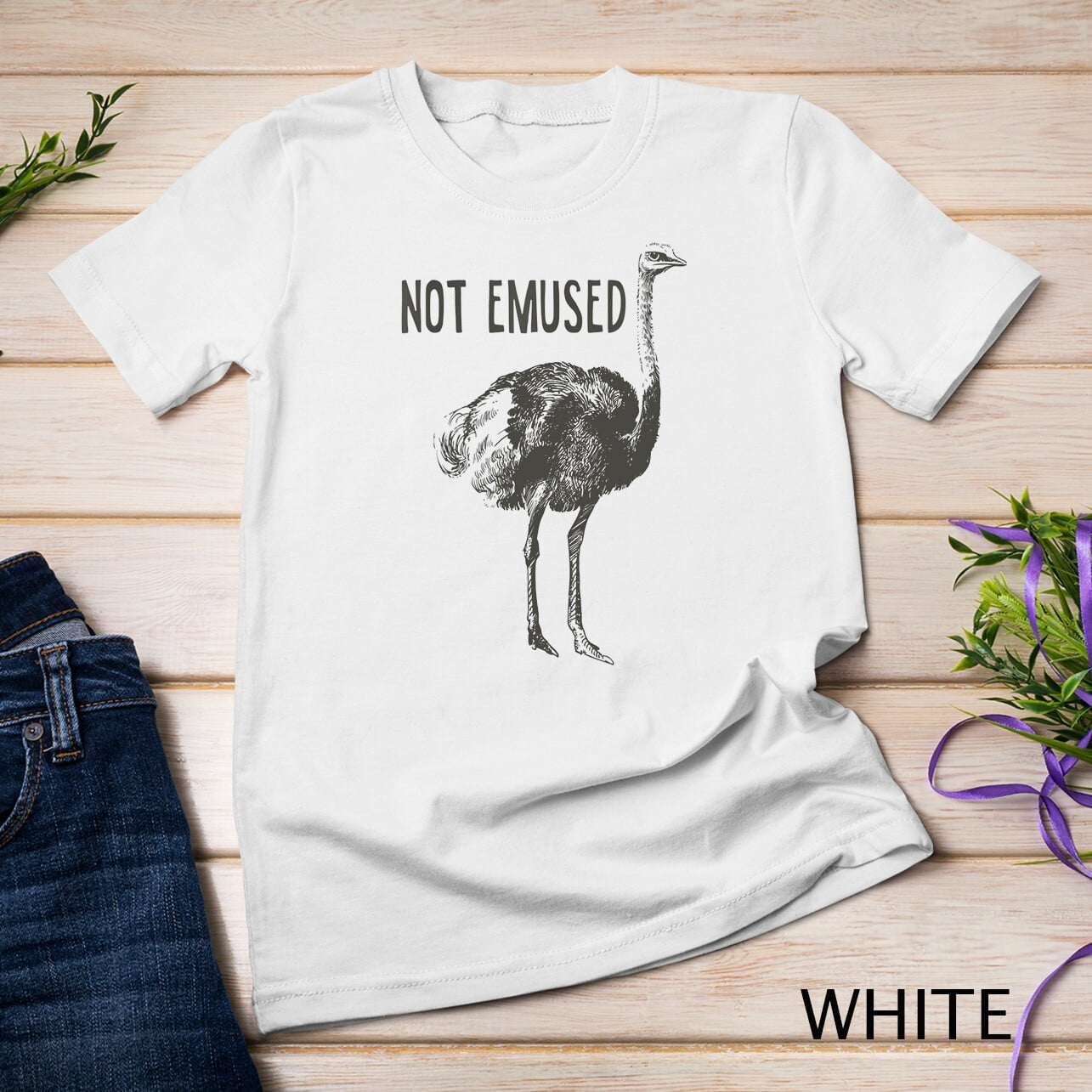 Simple Fit Emu Shirt - (Emu Graphic) Not Emused Unisex T-Shirt Gift For ...
