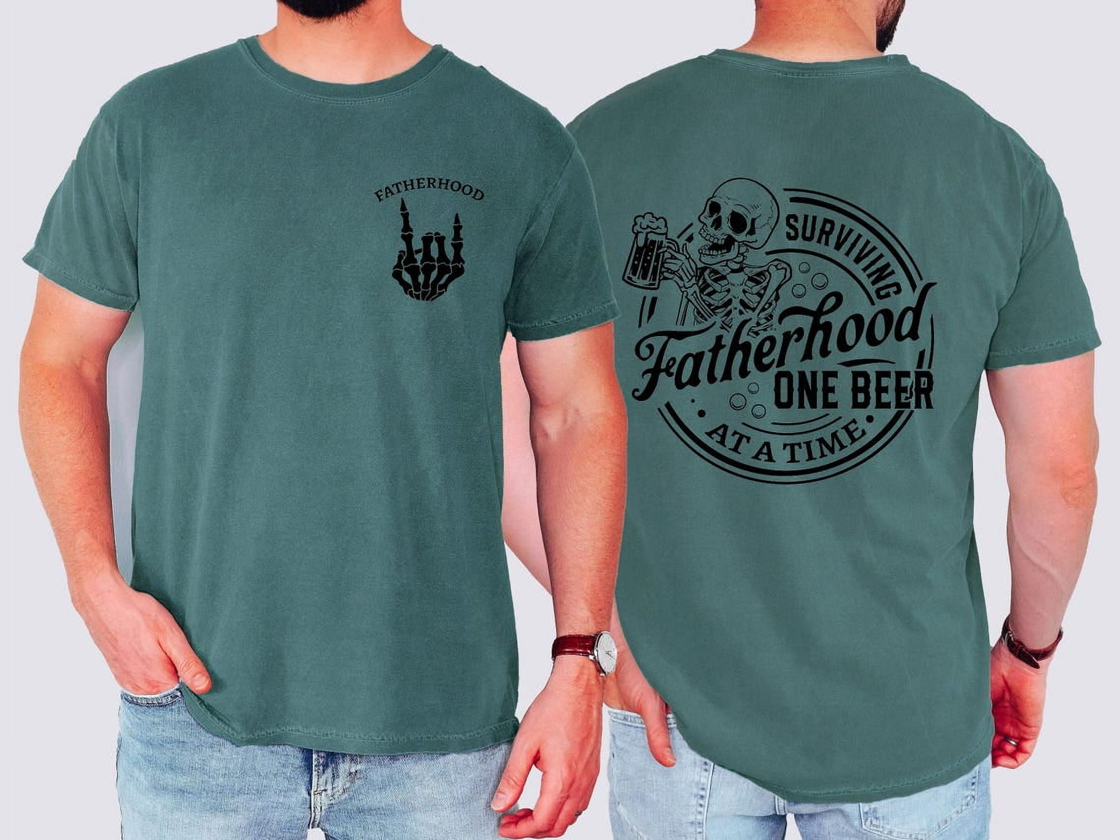 Simple Fit Fatherhood Front And Back Shirt, Surviving Fatherhood One ...