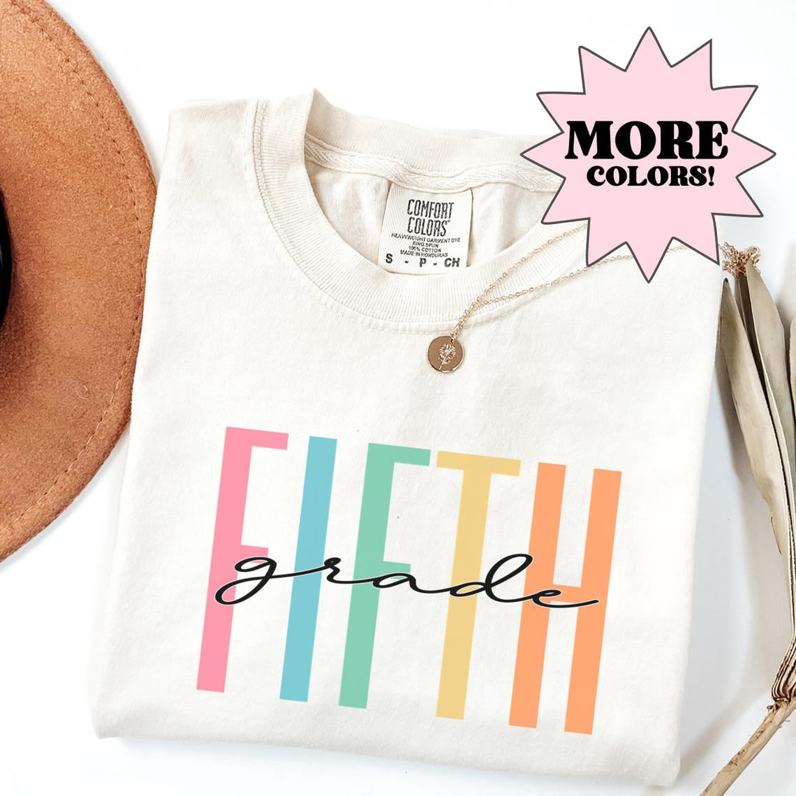 Simple Fit Fifth Grade Teacher Shirt, Education Tee, Teacher Gift, 5th ...