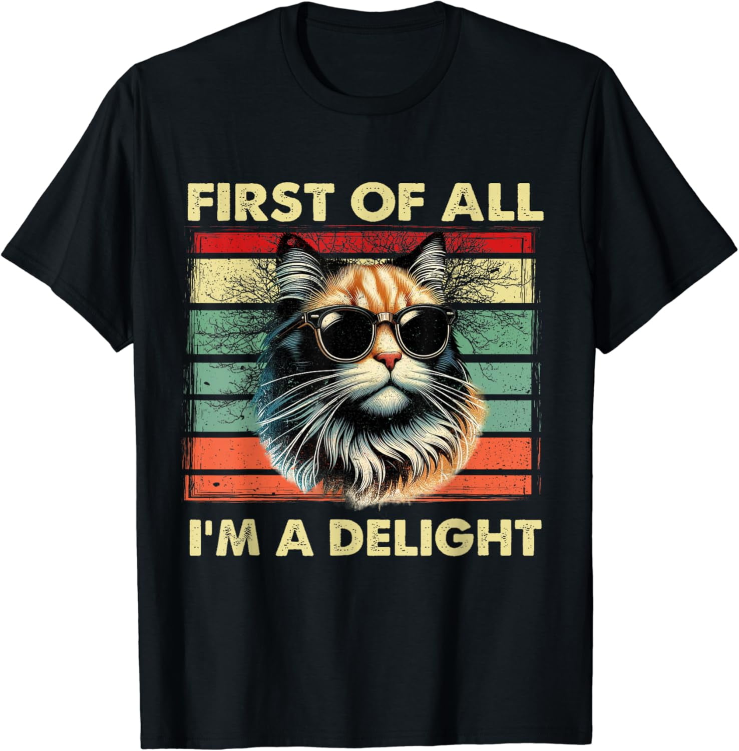 Simple Fit First Of All I'M A Delight, Funny, Jokes, T-Shirt - Walmart.com