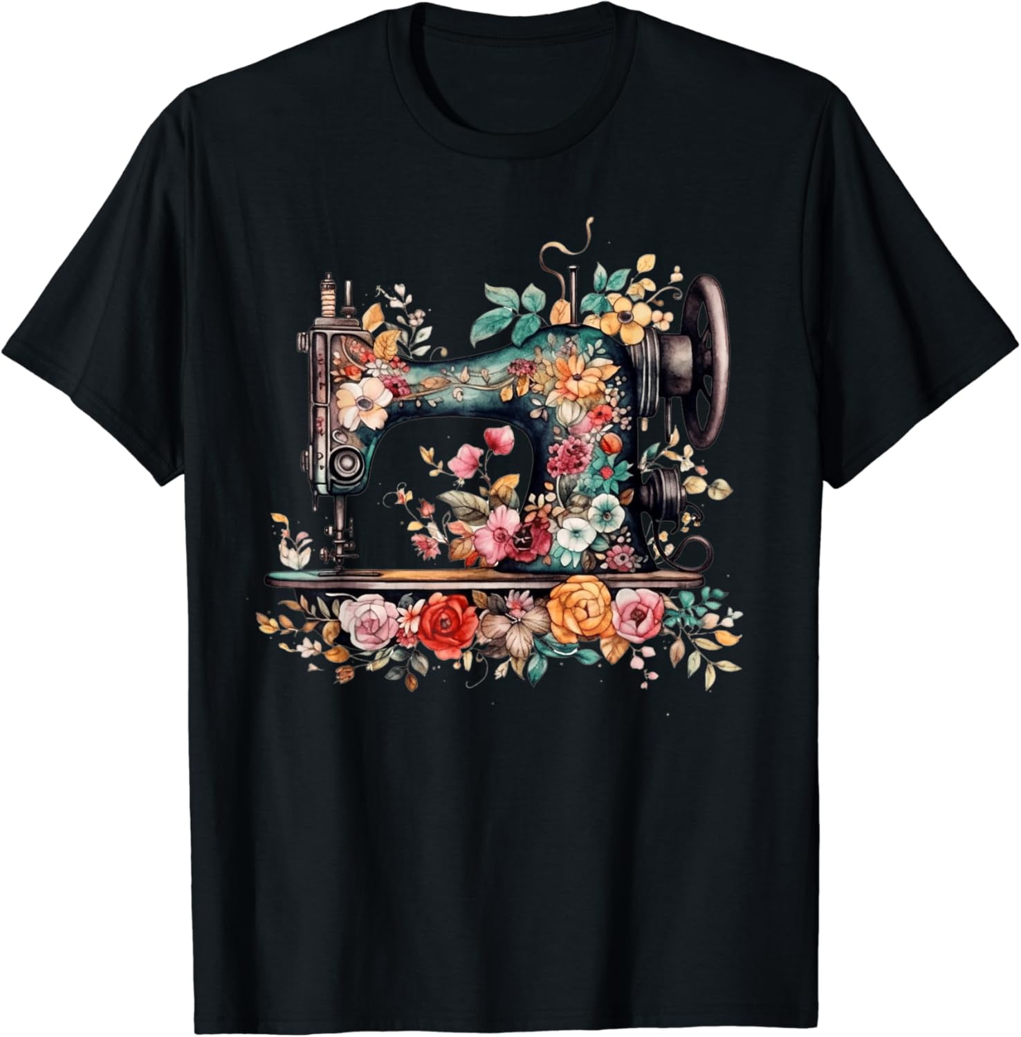 Simple Fit Floral Sewing Machine - Flower Seamstress Sewing Machine T ...