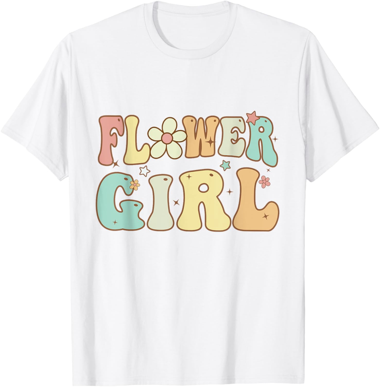 Simple Fit Flower Girl Proposal Wedding Bridesmaid Rustic Flower Girl T ...