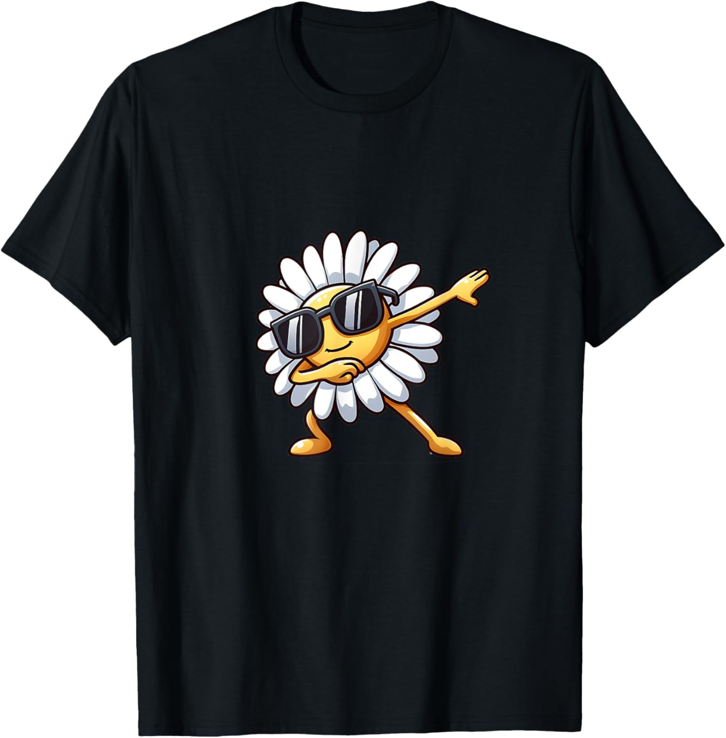 Simple Fit Funny Dab Flower Dancing Dabbing Daisy T-Shirt - Walmart.com