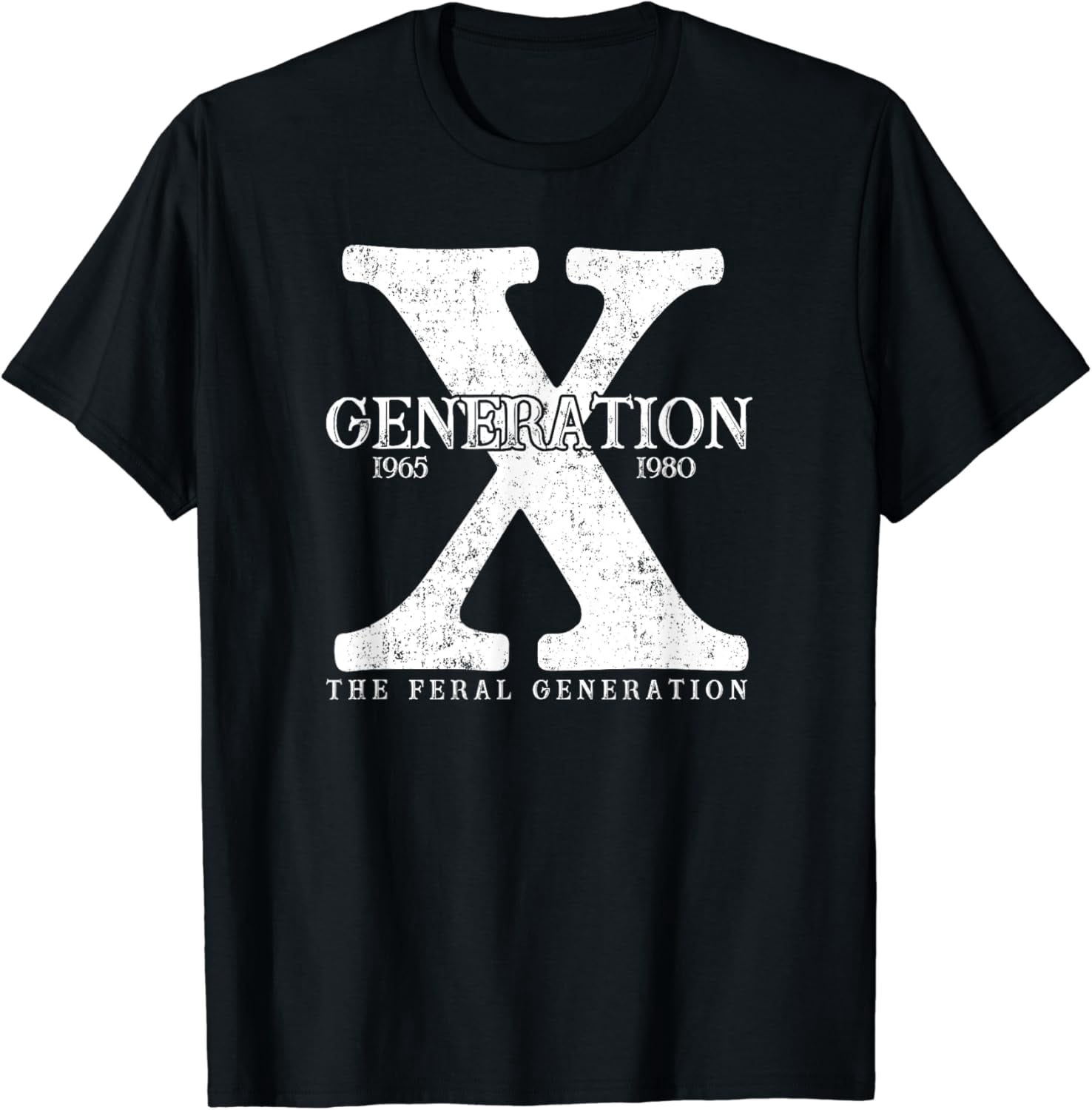 Simple Fit Funny The Feral Generation Vintage T-Shirt - Walmart.com