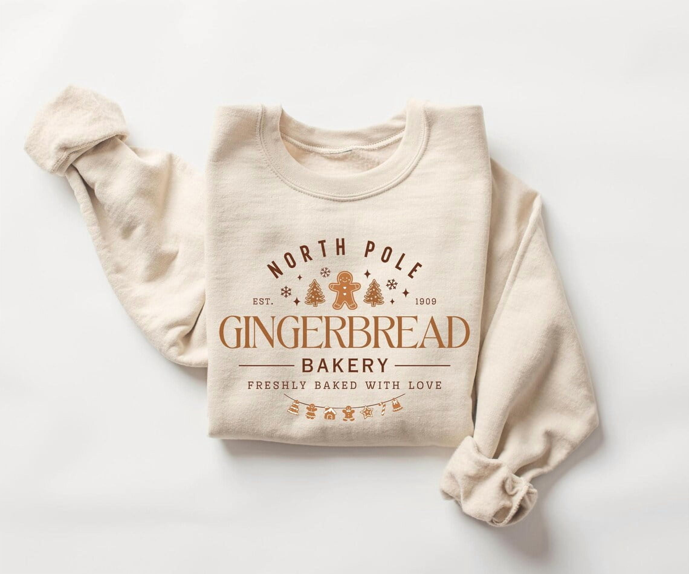 Simple Fit Gingerbread Bakery , Gingerbread , Trendy Cookie Crewneck ...