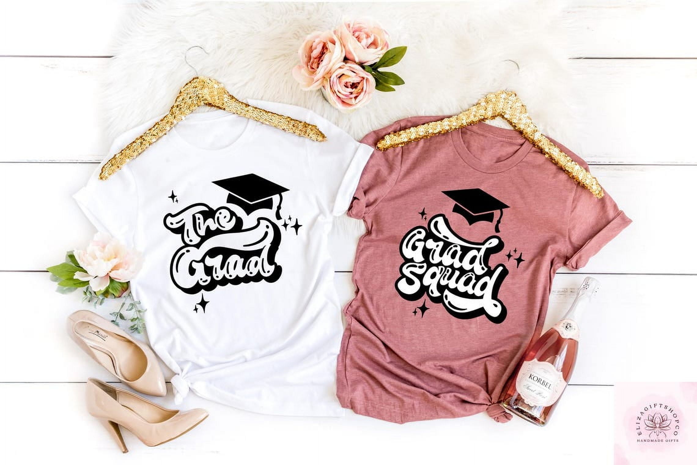 Simple Fit Graduation Squad Shirt, Funny Grad Squad T-Shirt, Friends ...
