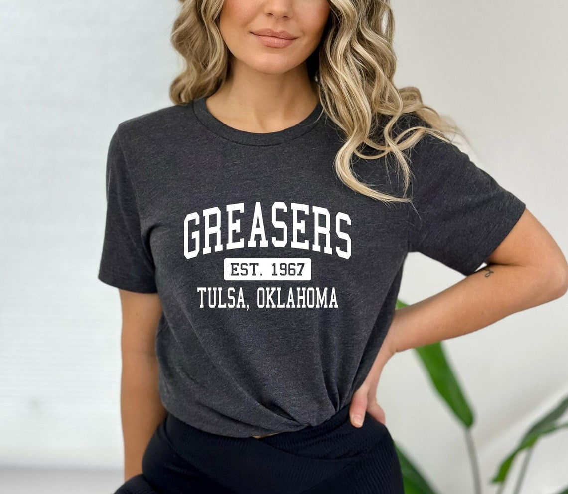 Simple Fit Greasers est.1967 Tulsa Oklahoma Shirt,The Outsiders Shirt ...