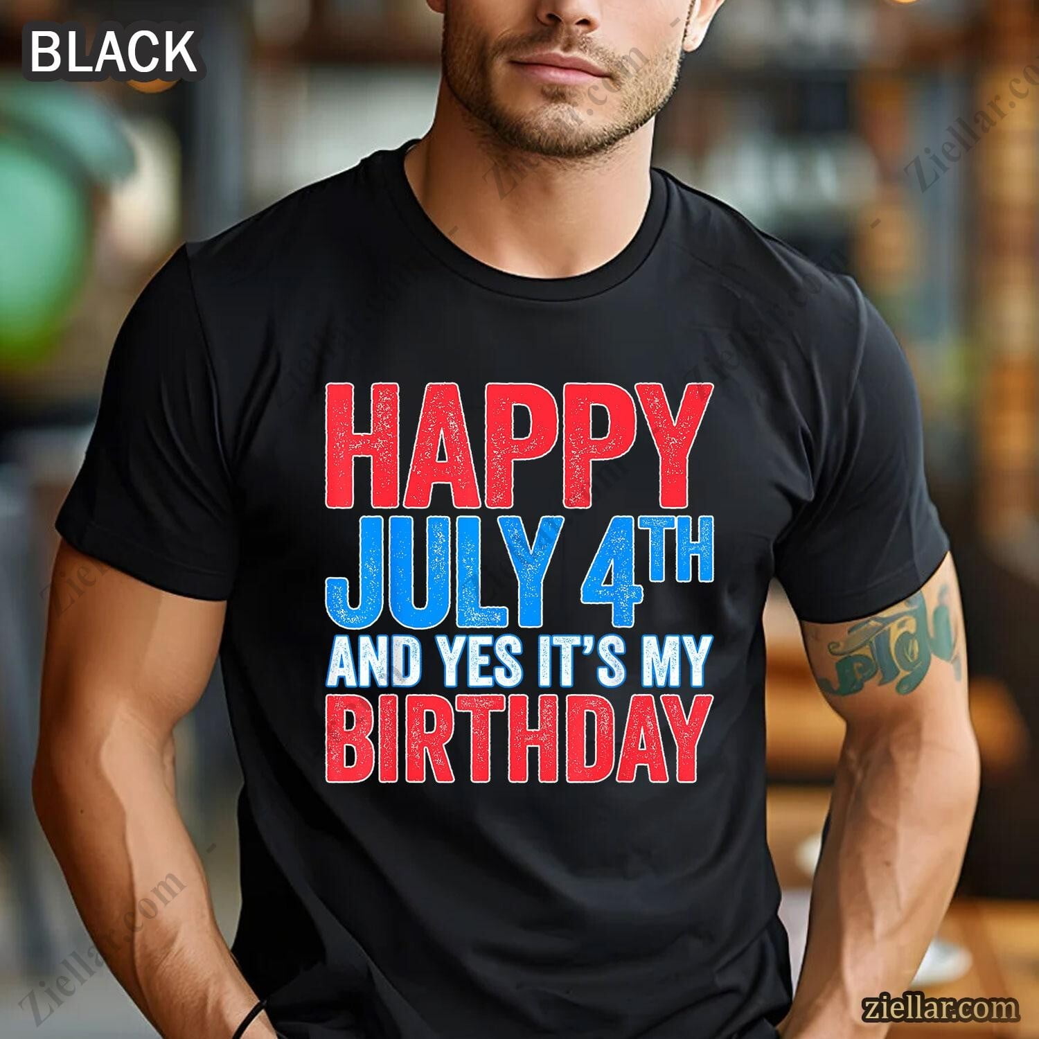 Simple Fit Happy July 4Th And Yes Its My Birthday T-Shirt Unisex Usa ...