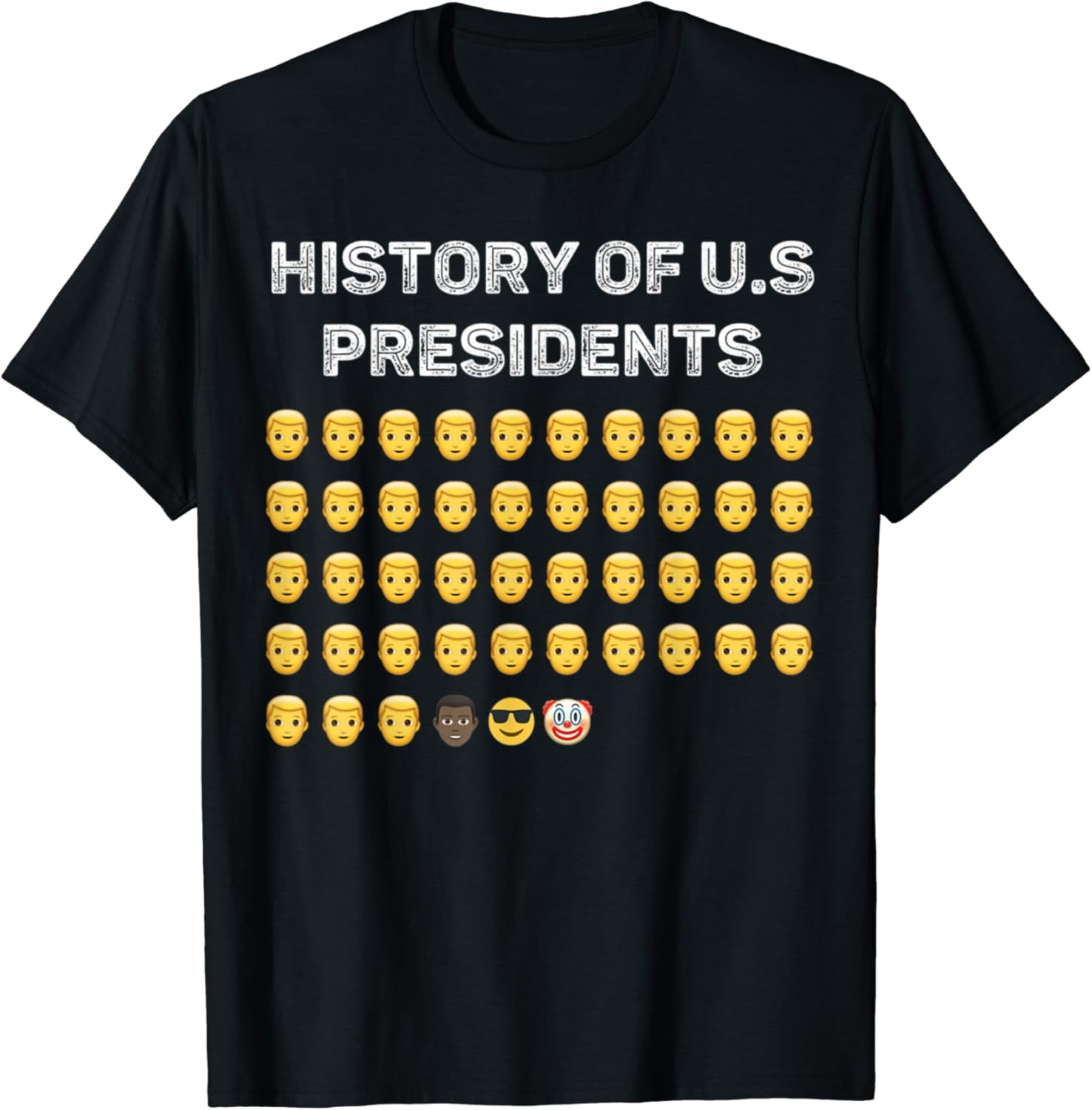 Simple Fit History Of Usa Presidents American Patriotic Country T-Shirt ...
