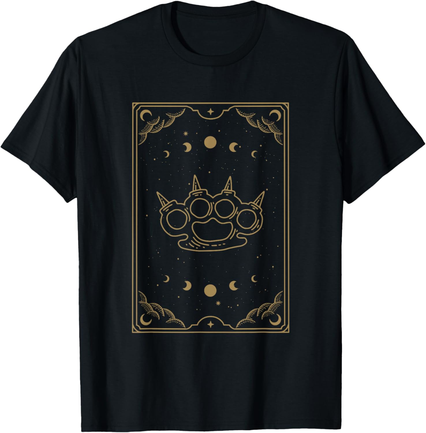 Simple Fit Holy Brass Knuckles - Witchy Tarot Card Aesthetic T-Shirt ...