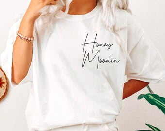 Simple Fit Honey Moonin' Shirt, Honeymoon Shirt, Just Married Shirt ...