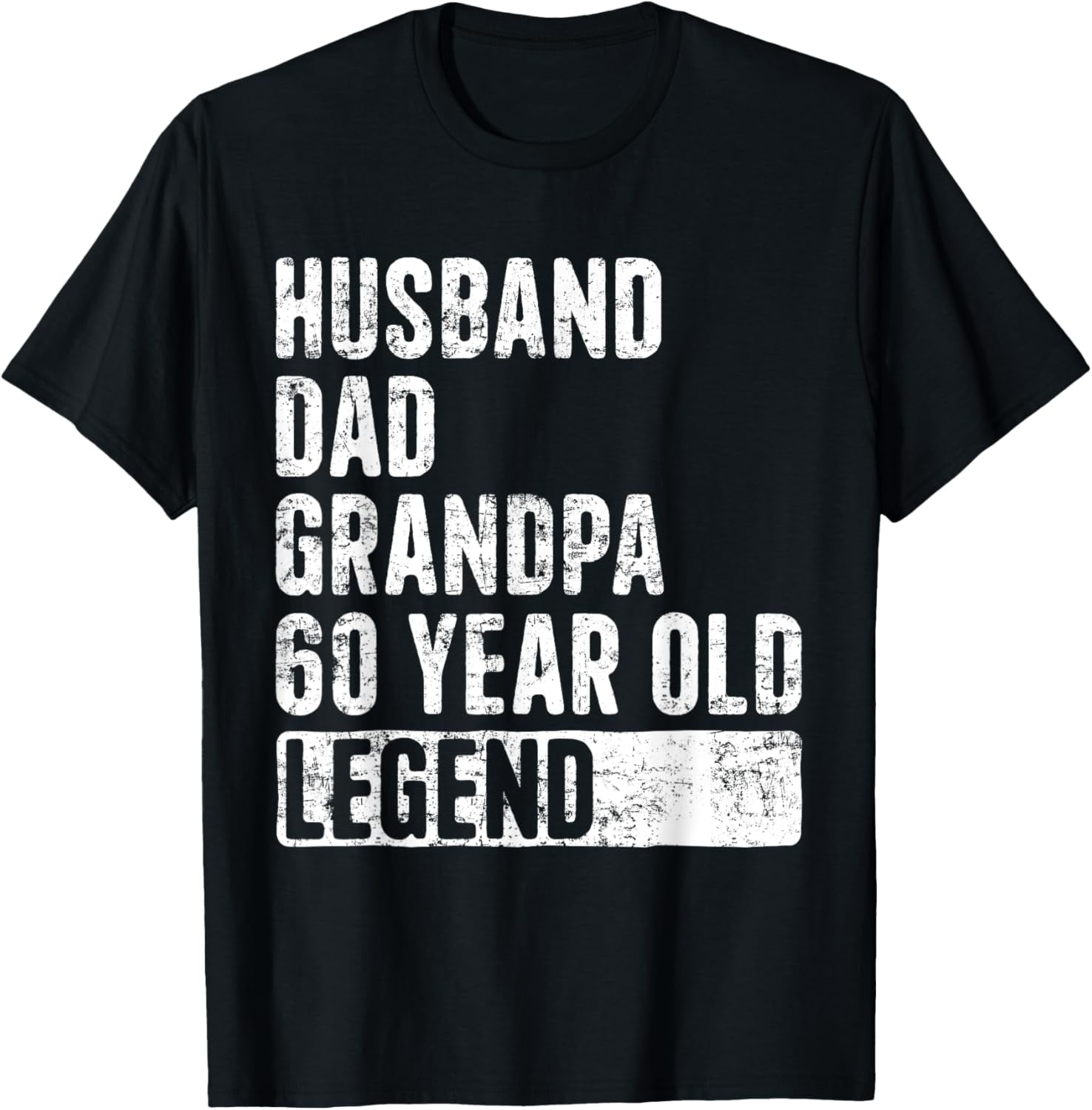 Simple Fit Husband Dad Grandpa 60 Year Old Legend 60th Birthday T-Shirt ...