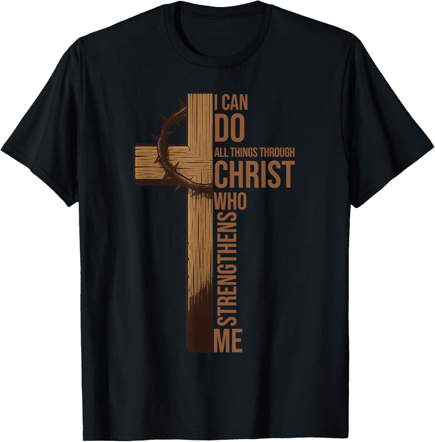Simple Fit I Can Do All Things Through Christ Religious T-Shirt ...