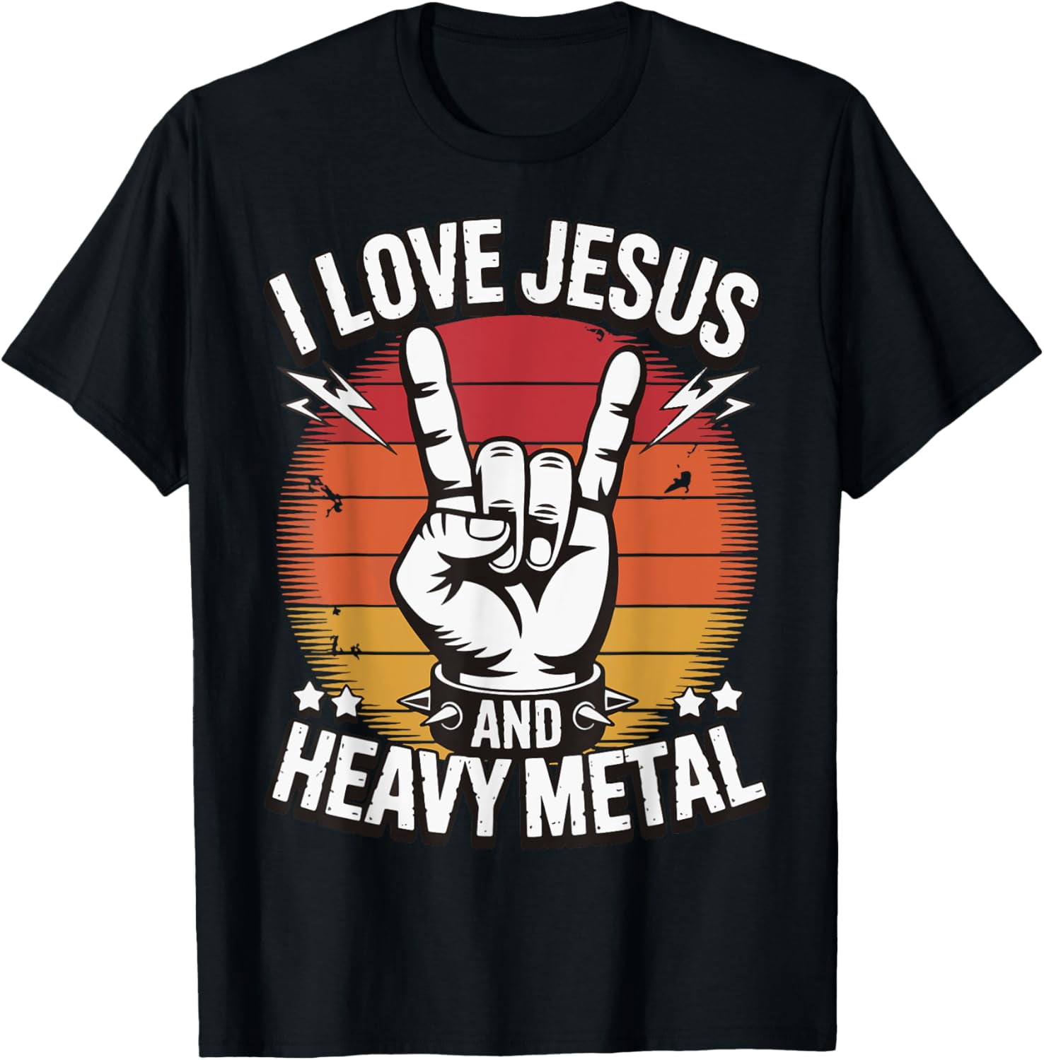 Simple Fit I Love Christ And Heavy Metal T-Shirt Heavy Metal Christian ...