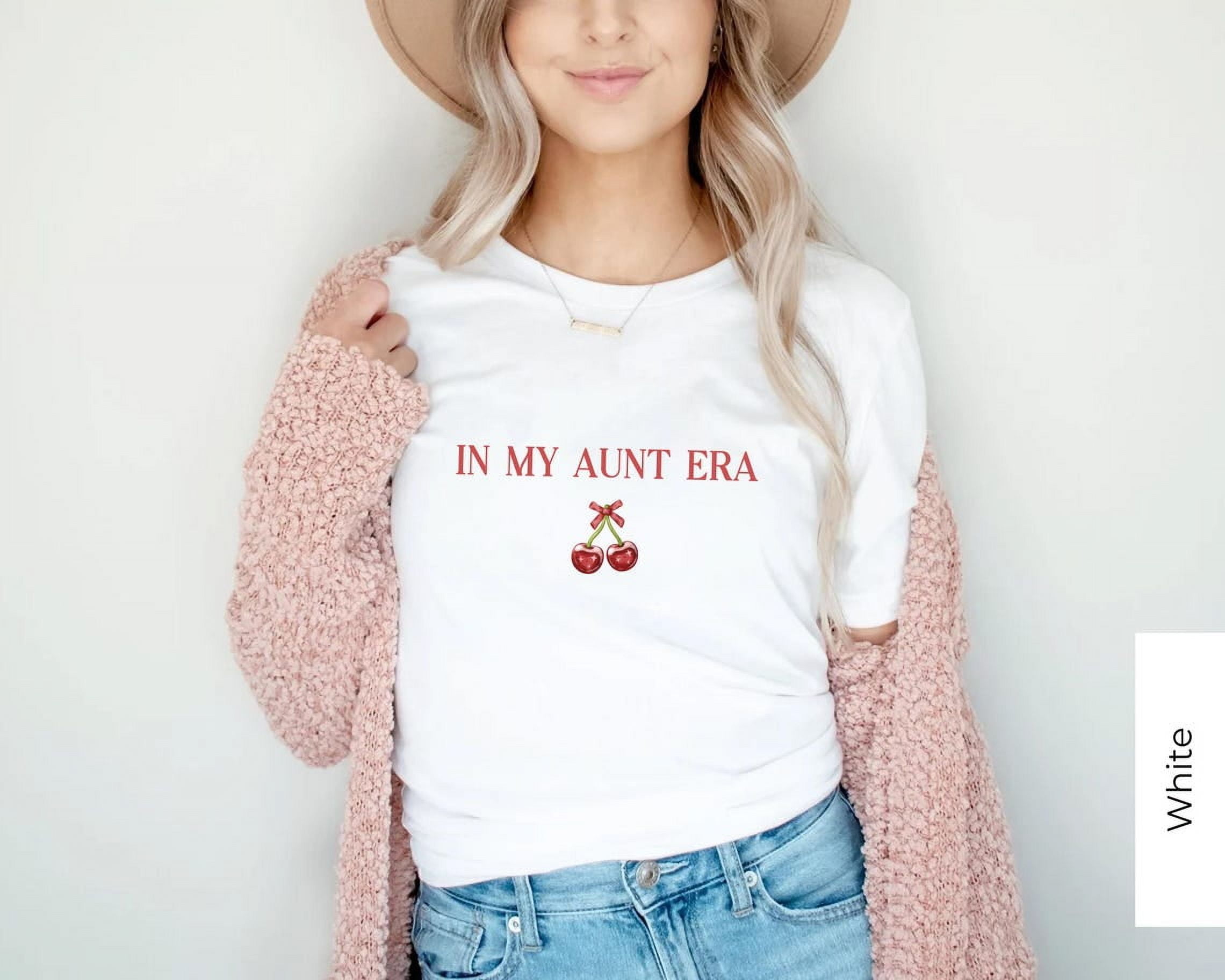 Simple Fit In My Aunt Era, Auntie Shirt, Aunt Gift, Cute Sister Gift, Coquette Aunt Tshirt, Gift ...