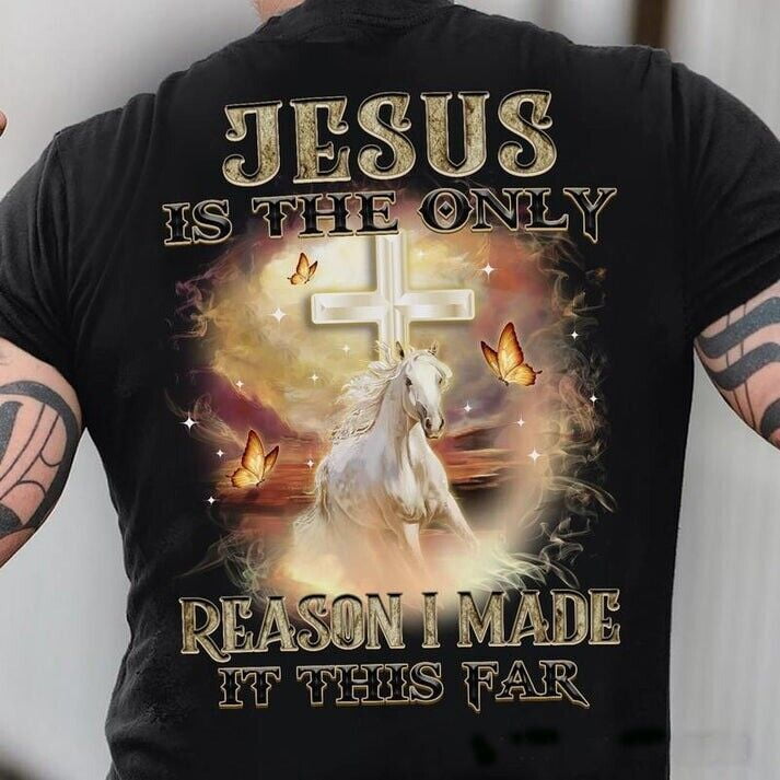 Simple Fit Jesus - Horse With Butterfly - Jesus Is The Only Reason I ...