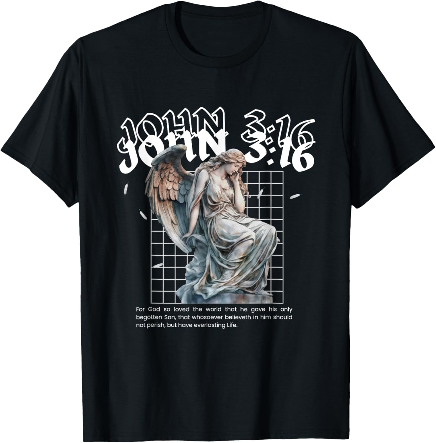 Simple Fit John 3:16 Bible Verse Streetwear - Christian Bible Verse T ...