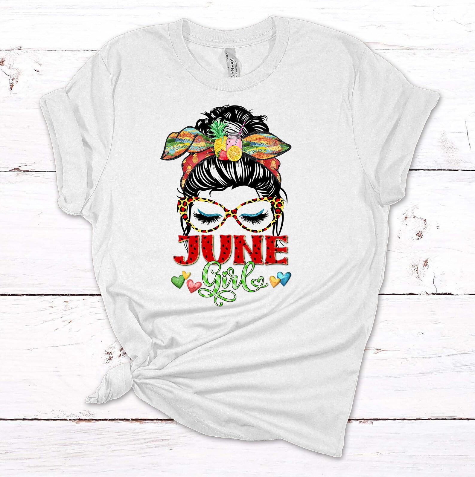Simple Fit June Girl, Messy Bun, June Birth Month, June Birthday, Messy ...