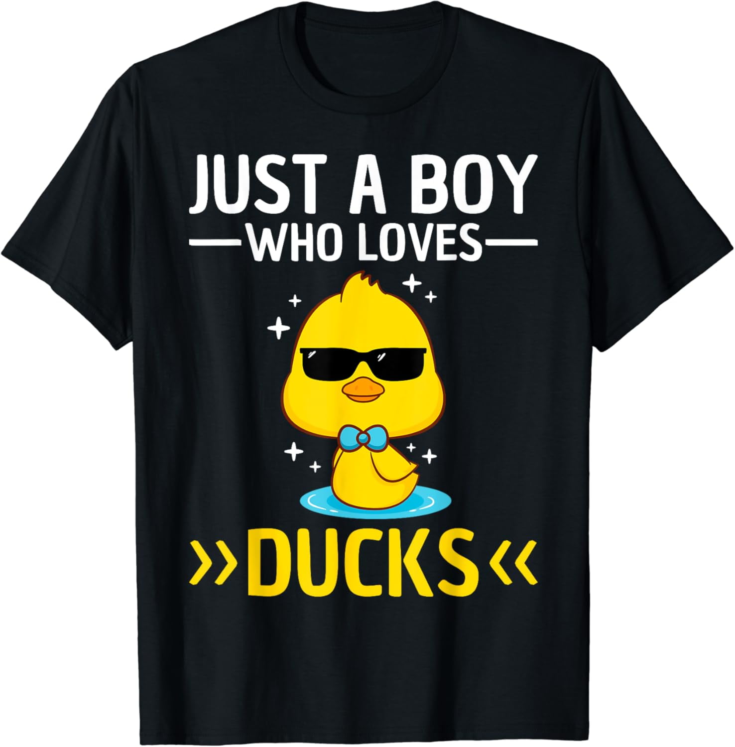 Simple Fit Just A Boy Who Loves Ducks Boys Funny Duck Lover Duck T ...