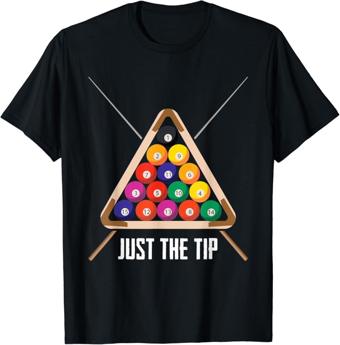 Simple Fit Just The Tip Playing Pool Hall Billiards T-Shirt All Size S ...