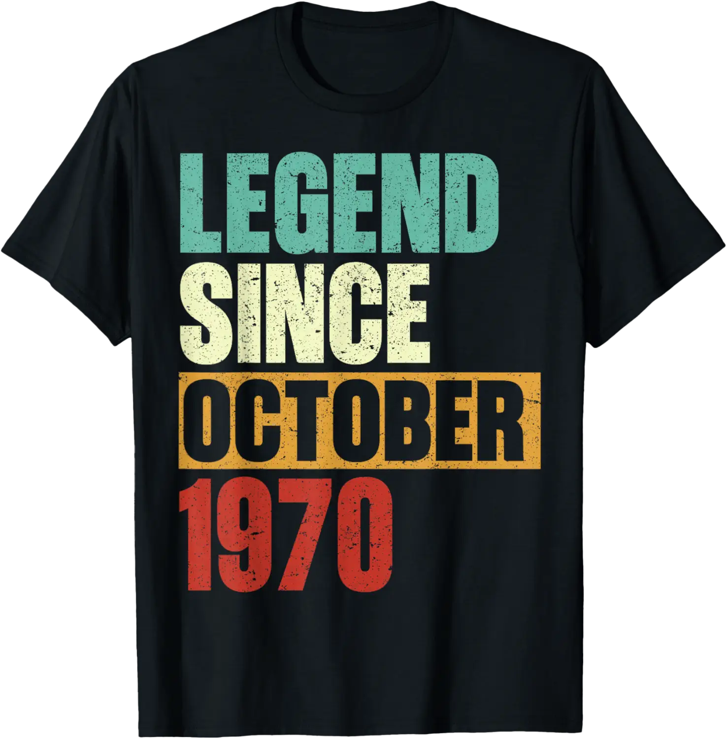 Simple Fit Legend October 1970 55th Birthday 55 Year Old Men Women T ...