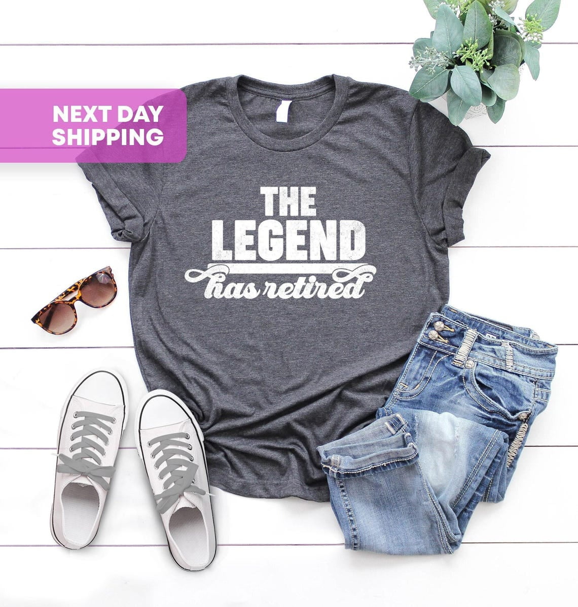 Simple Fit The Legend Has Retired T Shirt, Retirement Shirt, Legend ...