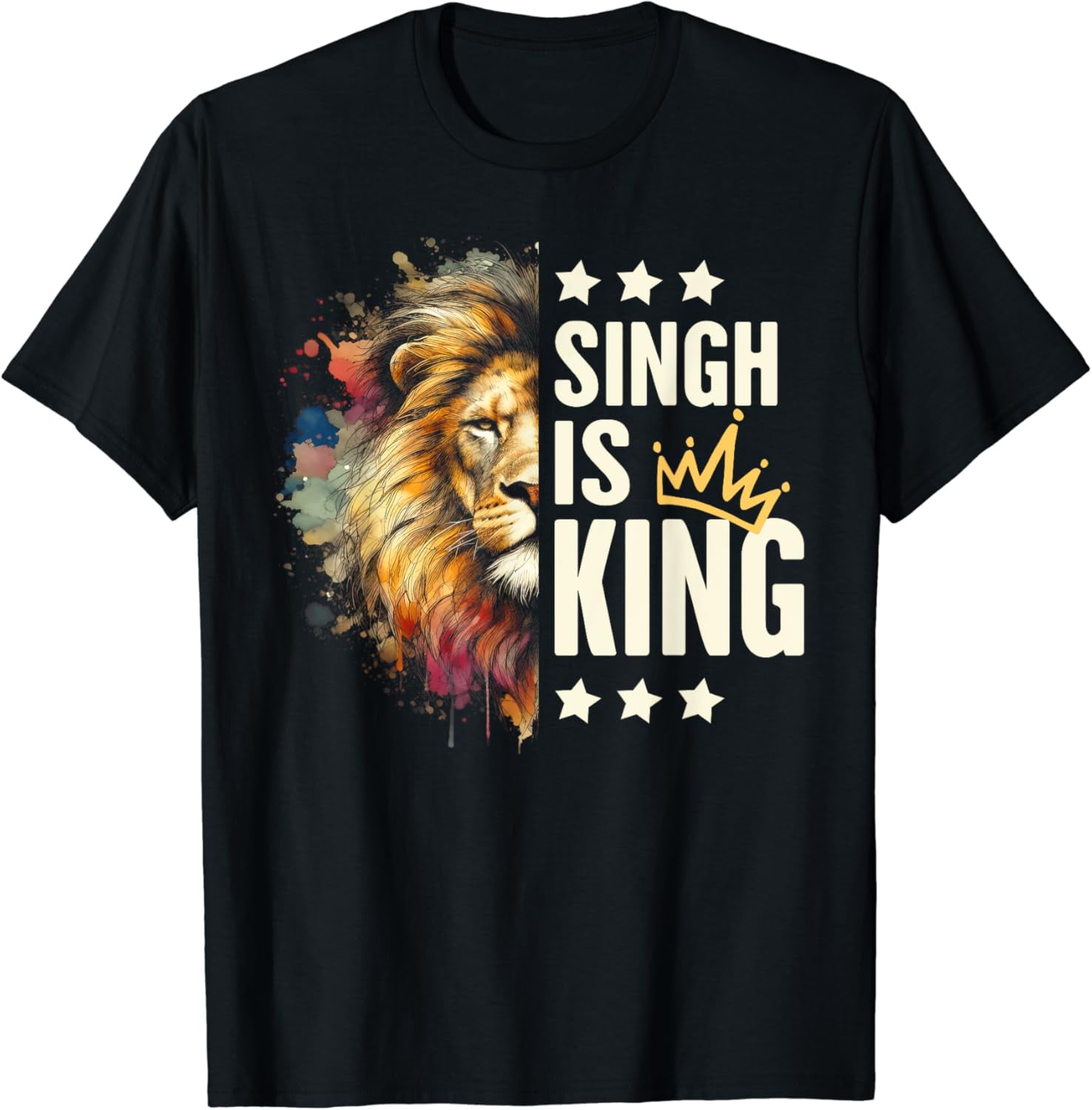 Simple Fit Lion Punjabi Religious Sikh Faith Indian Singh Is King T ...