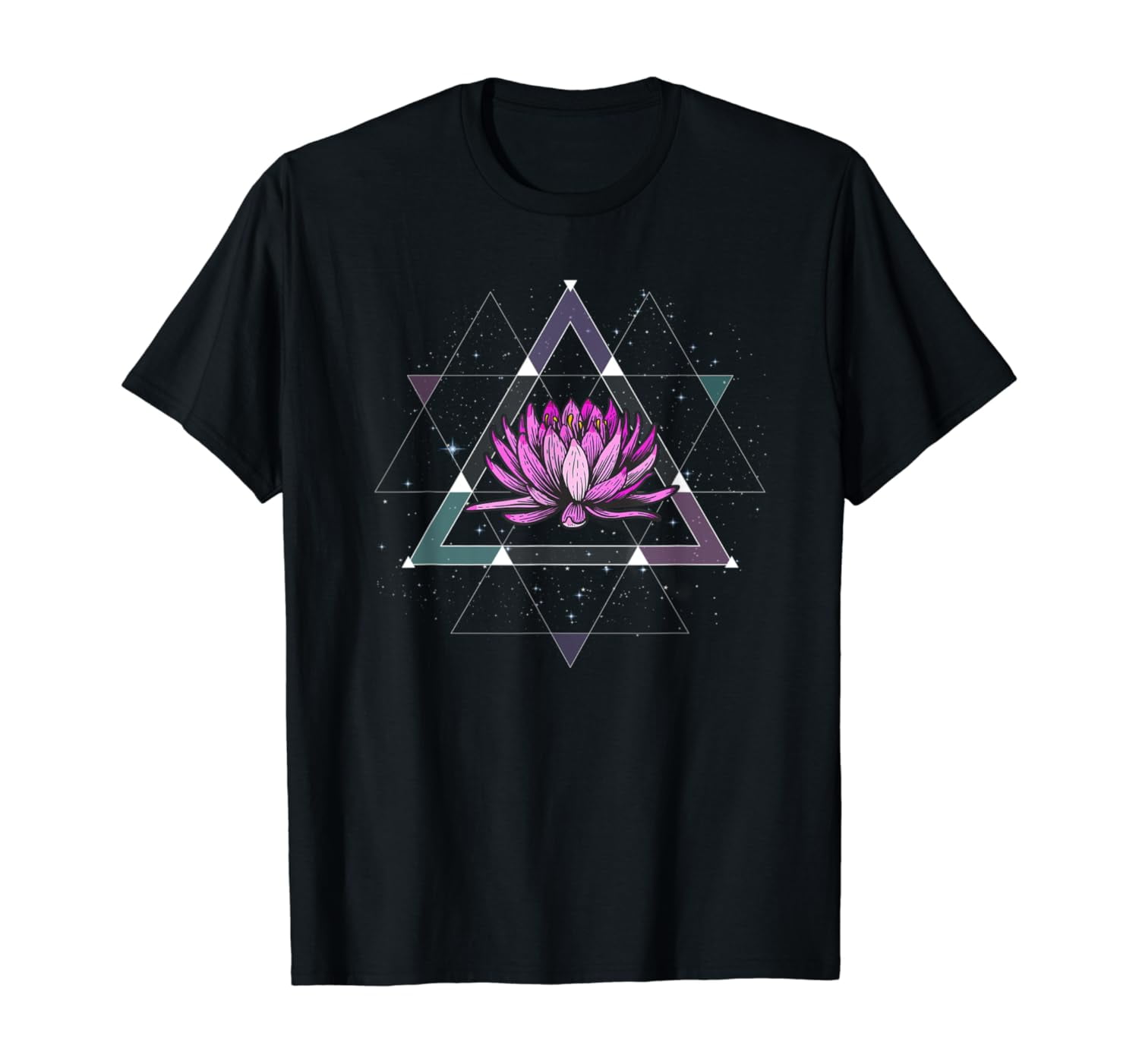 Simple Fit Lotus Flower Sacred Geometry Yoga Meditation Spiritual Zen T ...